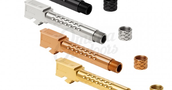 ZEV-Glock Match Grade Barrel SS G19, Dimpled Suppressor Threaded w ...
