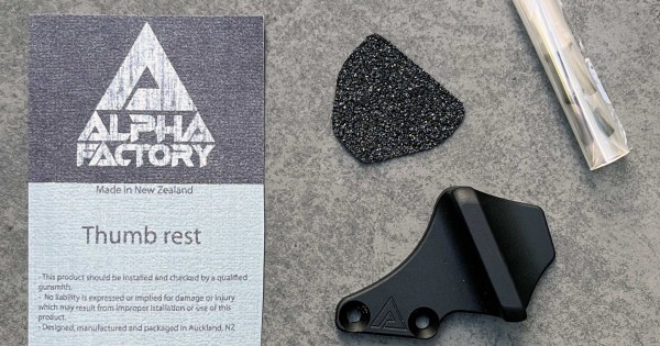 Alpha Factory STI Thumb Rest Right Handed