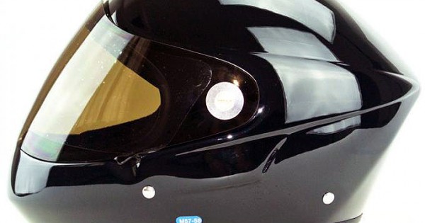 Paragliding / Hang Gliding Helmet Full Face with Wind Screen Black